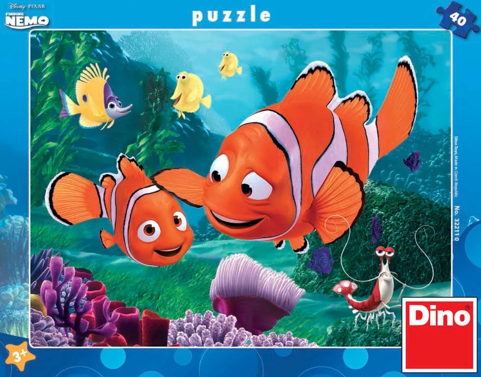 DINO Puzzle Hledá se Nemo 32x24cm set 40 dílků v krabici dn322110