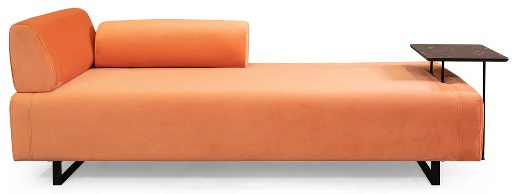 Hanah Home Pohovka INFINITY s postranním stolkem lososová 560ARE1324