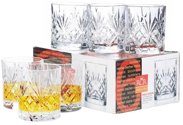 RCR MELODIA SKLENICE NA WHISKY 340ML SADA 6 KS