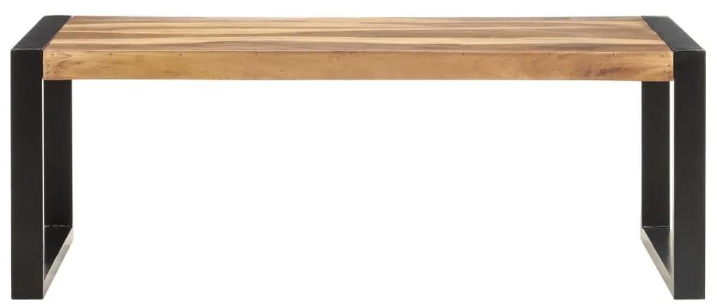 Konferenční stolek 110x60x40 cm dřevo s sheeshamovým povrchem - Default Title
