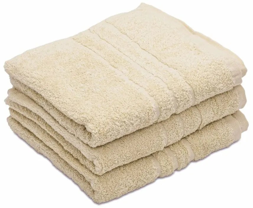 DekorTextil Bavlněné ručníky nebo osušky Comfort - smetanové ROZMĚR: 50 x 100 cm