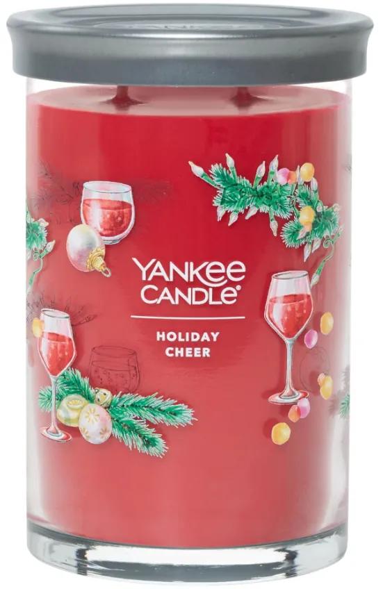 Velká vonná svíčka Yankee Candle Holiday Cheer Tumbler Signature Tumbler