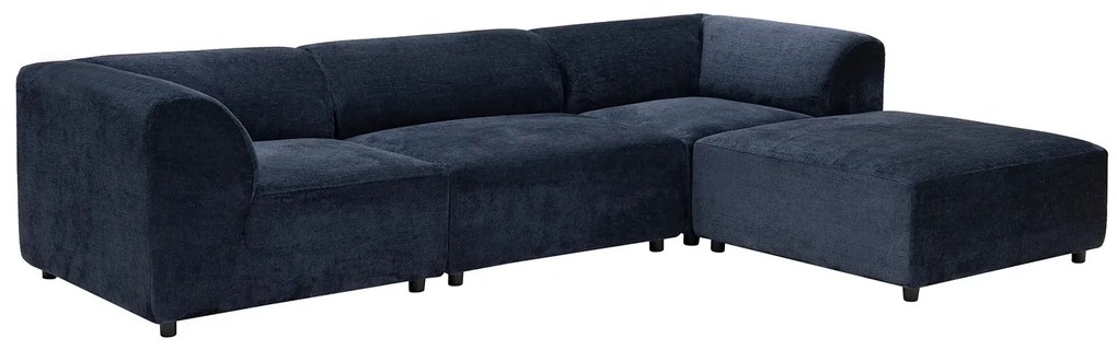 Hanah Home Rohová pohovka ALPHA modrá pravá