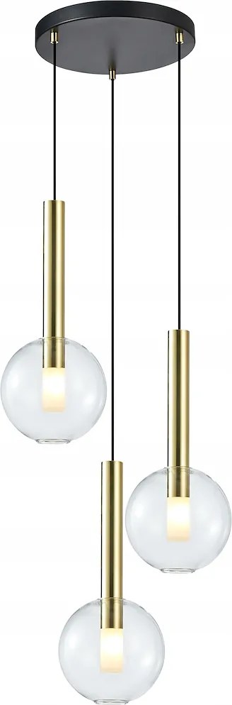 Závěsná lampa Niko Gold 3xG9