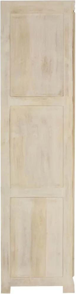 Šatní skříň - masivní mangovníkové dřevo | 60x50x200 cm