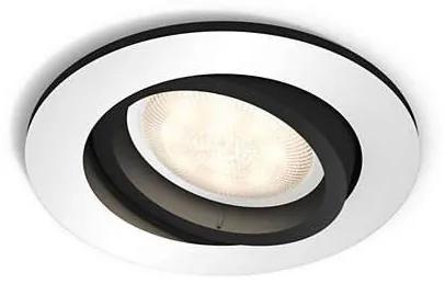 LED podhledové svítidlo Hue White Ambiance MILLISKIN, hranaté, stříbrné, bez ovladače / Philips Hue Philips Hue Milliskin 5041148P8