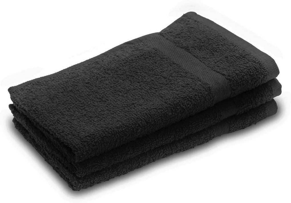 Dětský ručník Basic černý 30x50 cm