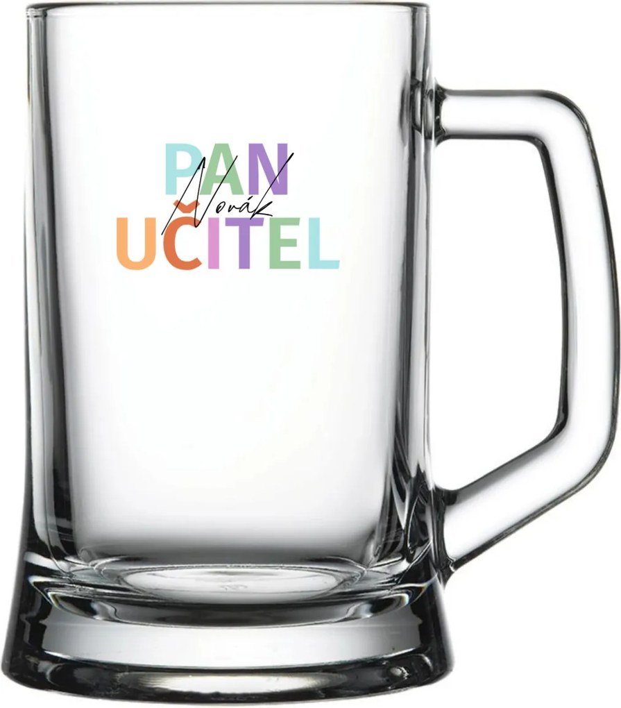 Personalizovaná pivní sklenice pro paní učitelku/pana učitele