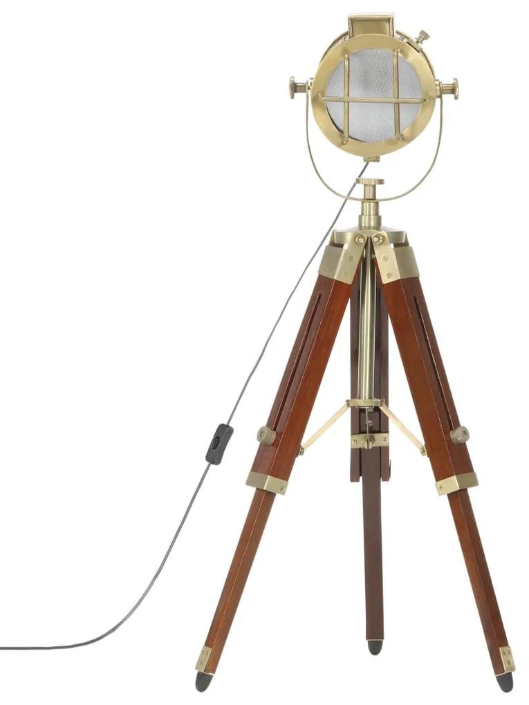 vidaXL Stojací lampa na stativu masivní mangovníkové dřevo 69 cm