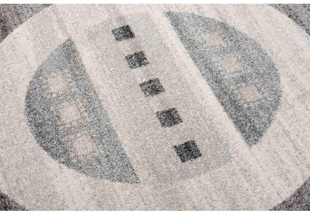 Kusový koberec Mel šedý kruh 150x150cm
