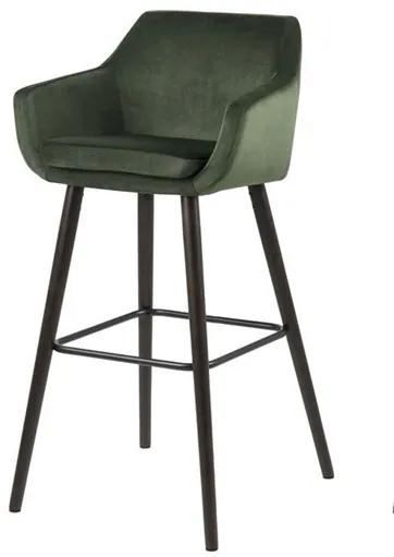 Barová židle Emon IV Forest green mikro