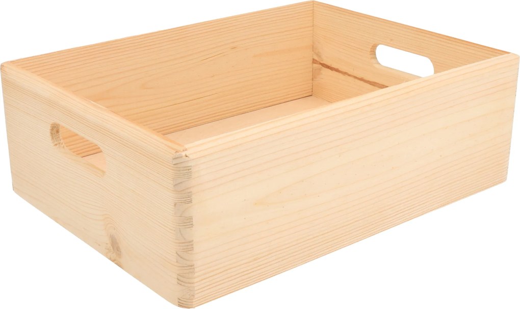 ČistéDřevo Dřevěný box 40 x 30 x 14 cm