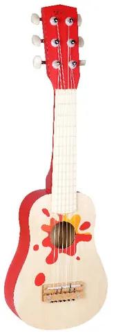 Classic world Kytara dřevěná červená, 6 strun