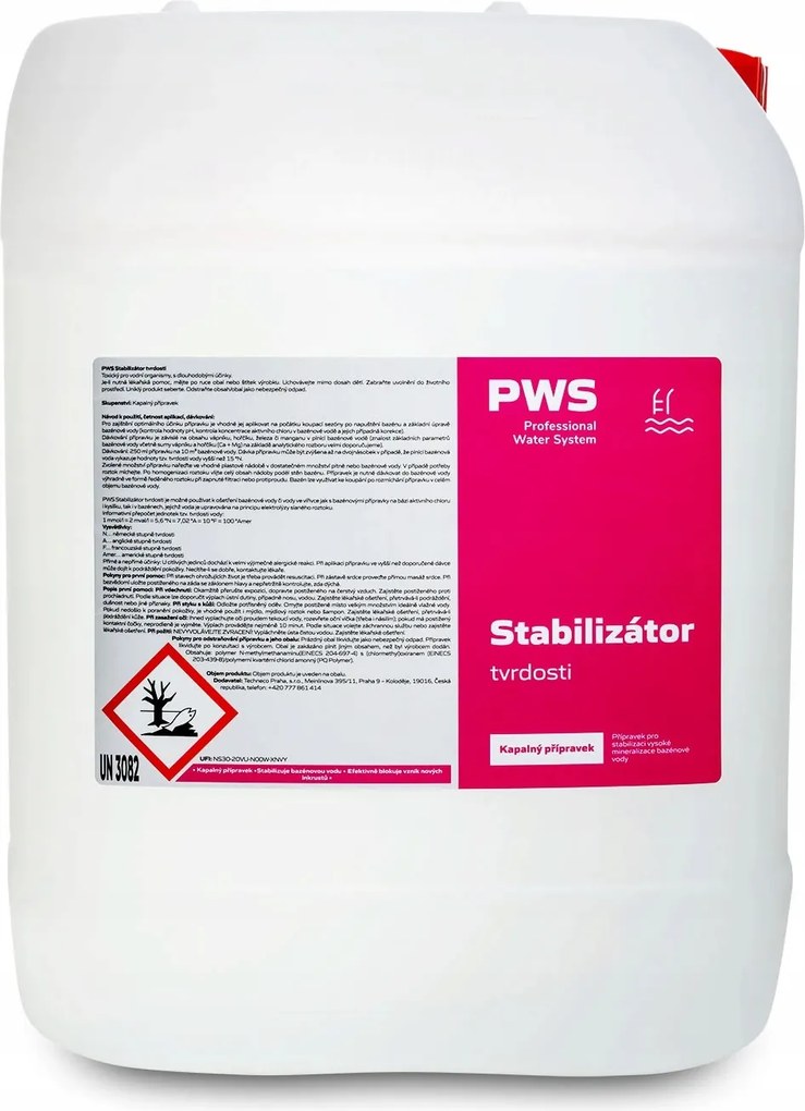 Pws Stabilizátor tvrdosti 20l bazénová chemie