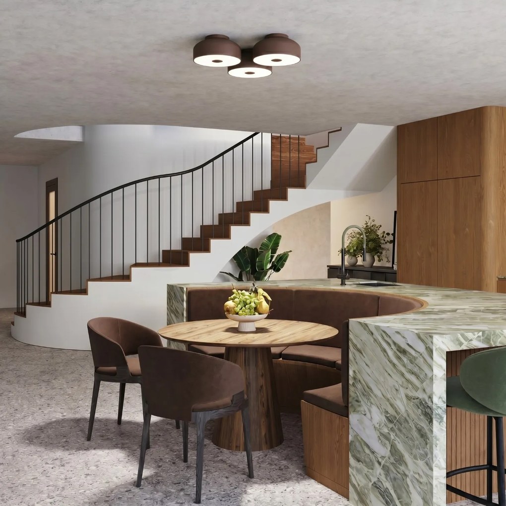 Sollux Lighting Stropní svítidlo OMIQ hnědé
