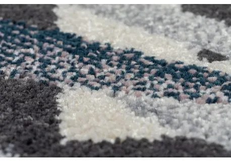koberec HEOS 78540 krémový / modrý LISTY DŽUNGLE velikost 160x220 cm | krásné koberce cz
