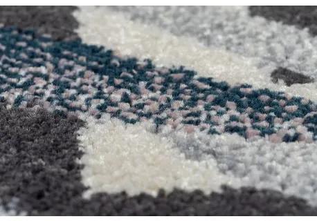 koberec HEOS 78540 krémový / modrý LISTY DŽUNGLE velikost 190x270 cm | krásné koberce cz