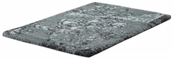 Koupelnový kobereček Frotte rozeta, protiskluzový, měkký - šedý