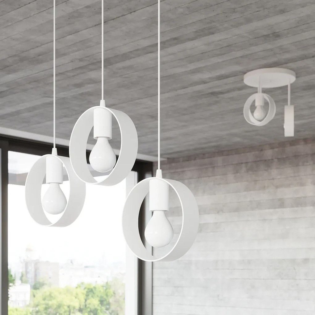 Sollux Lighting Závěsné svítidlo TITRAN 3 bílé