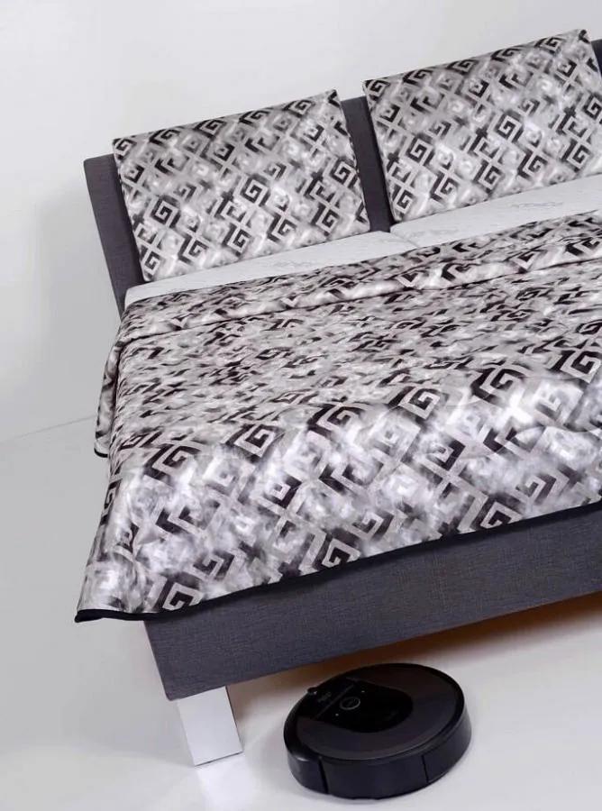 Pohoda Čalouněná postel RIO s úložným prostorem a volně loženou matrací | Látka: Afro 11,Šířka matrace: 180 cm