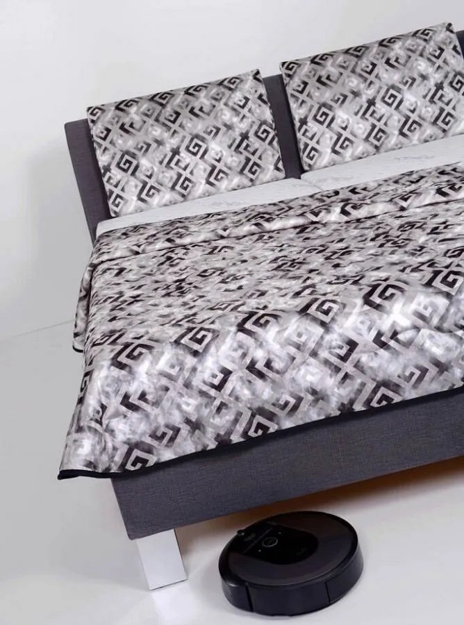 Pohoda Čalouněná postel RIO s úložným prostorem a volně loženou matrací | Látka: Afro 17,Šířka matrace: 180 cm