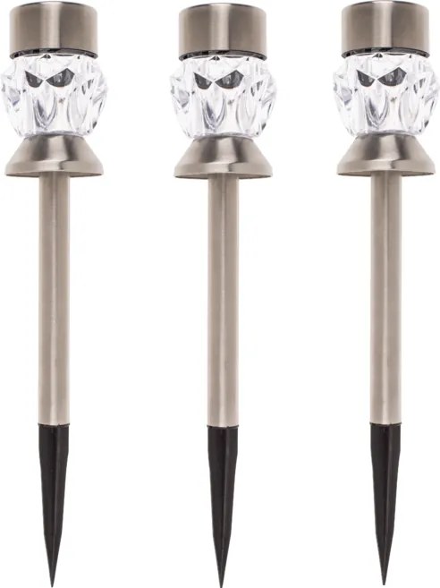 Sada LED zahradních lamp Prisma 37 cm 3 ks