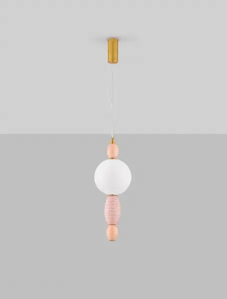 LED zlato-oranžovo-růžové designové svítidlo Obří