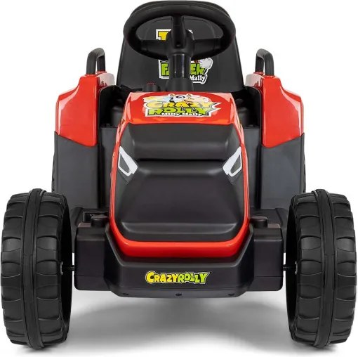 Elektrický traktor s přívěsem Rolly červený