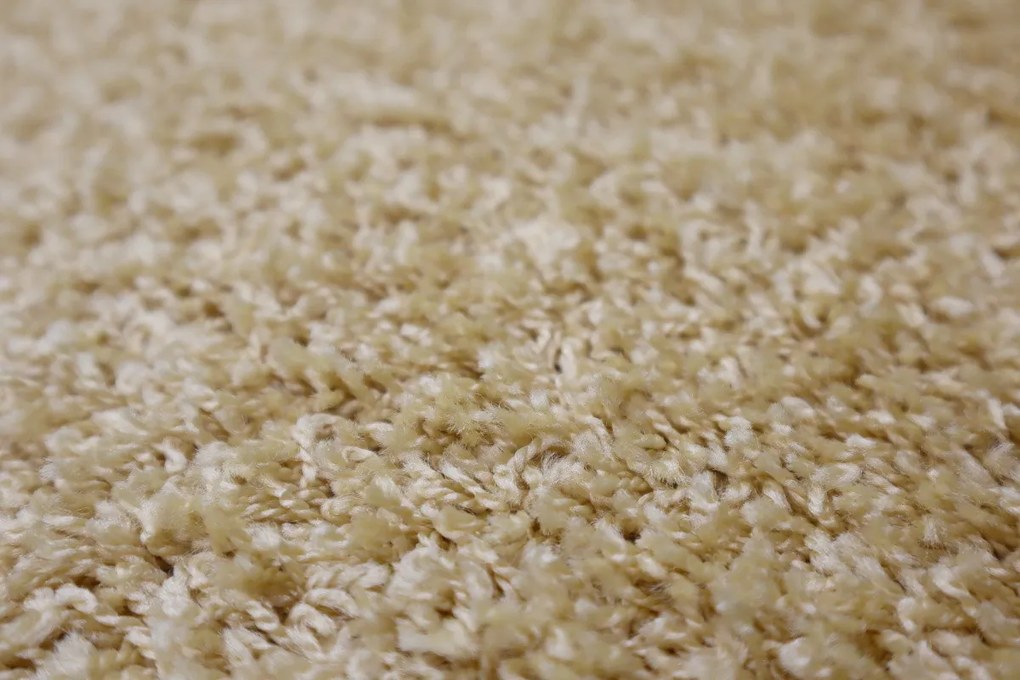 Vopi koberce Kusový koberec Color Shaggy béžový čtverec - 100x100 cm
