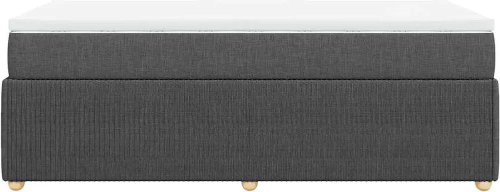 Box spring postel s matrací tmavě šedá 90x190 cm textil 3285533