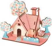 Woodcraft Dřevěné 3D puzzle Americká chata