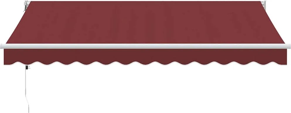 Automatická zatahovací markýza burgundská 350 x 250 cm 3215304