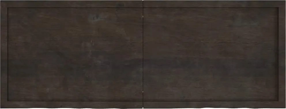 Koupelnová deska tmavě hnědá 160x60x(2-6) cm ošetřený masivní 3156256