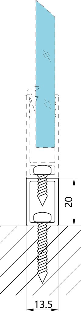 Polysan Thron Line rozšiřovací profil 20 mm TL920