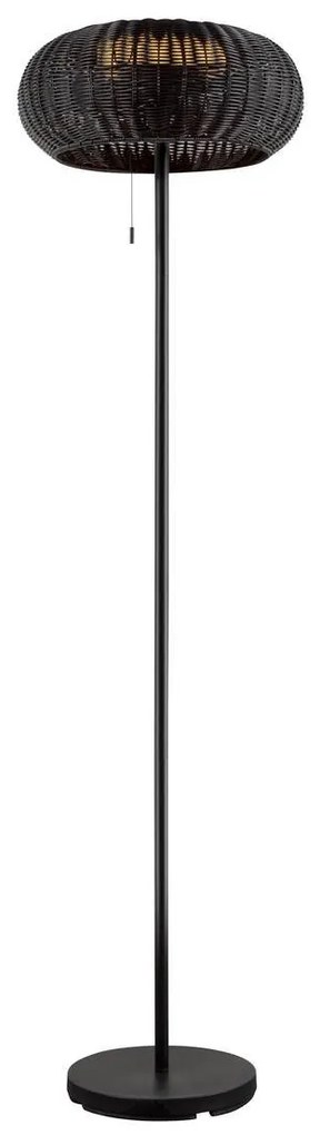 LA 1008386 ADEGAN venkovní stojací lampa, solární, 2200 K, IP65, černá - BIG WHITE (SLV)