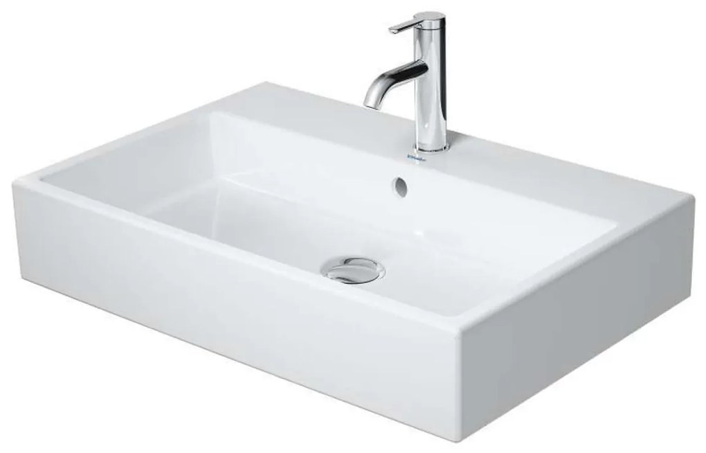 Duravit Vero Air - Umyvadlo nábytkové 70x47 cm, s přepadem, otvor pro baterii, bílá 2350700027
