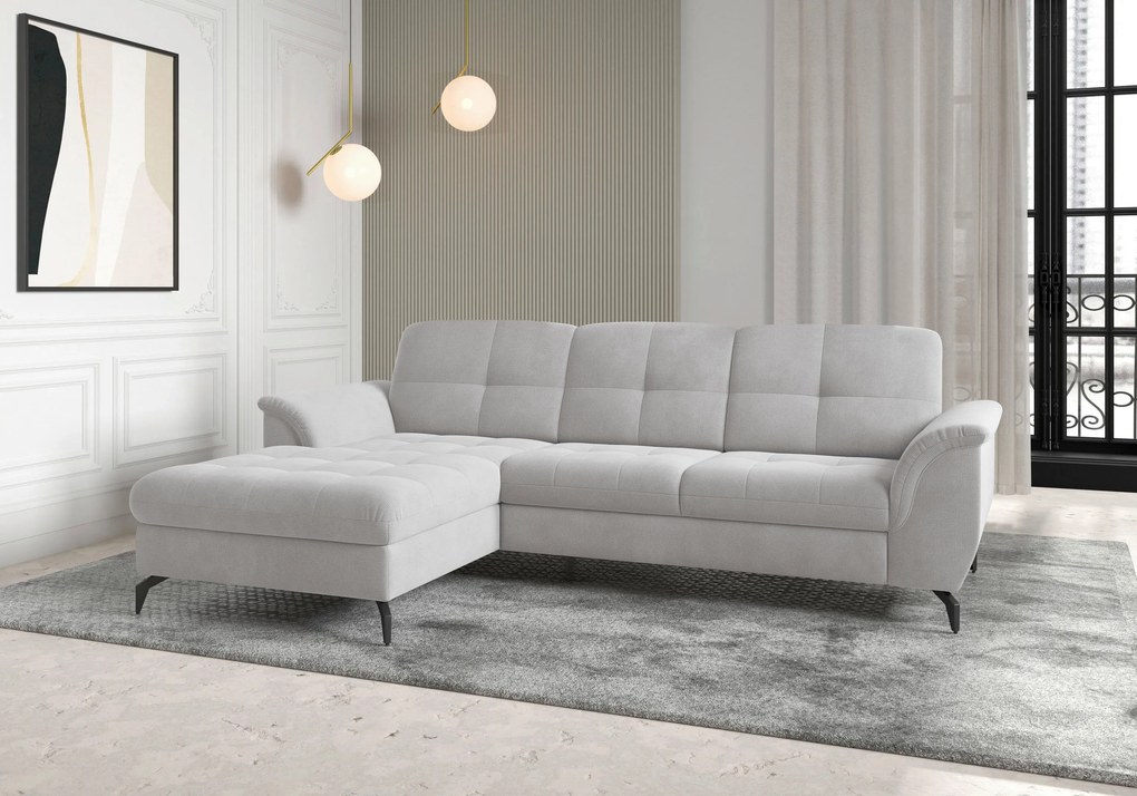 XXXLutz ROHOVÁ SEDAČKA, textil, barvy stříbra Sit & More - Sedací soupravy - 000144013320