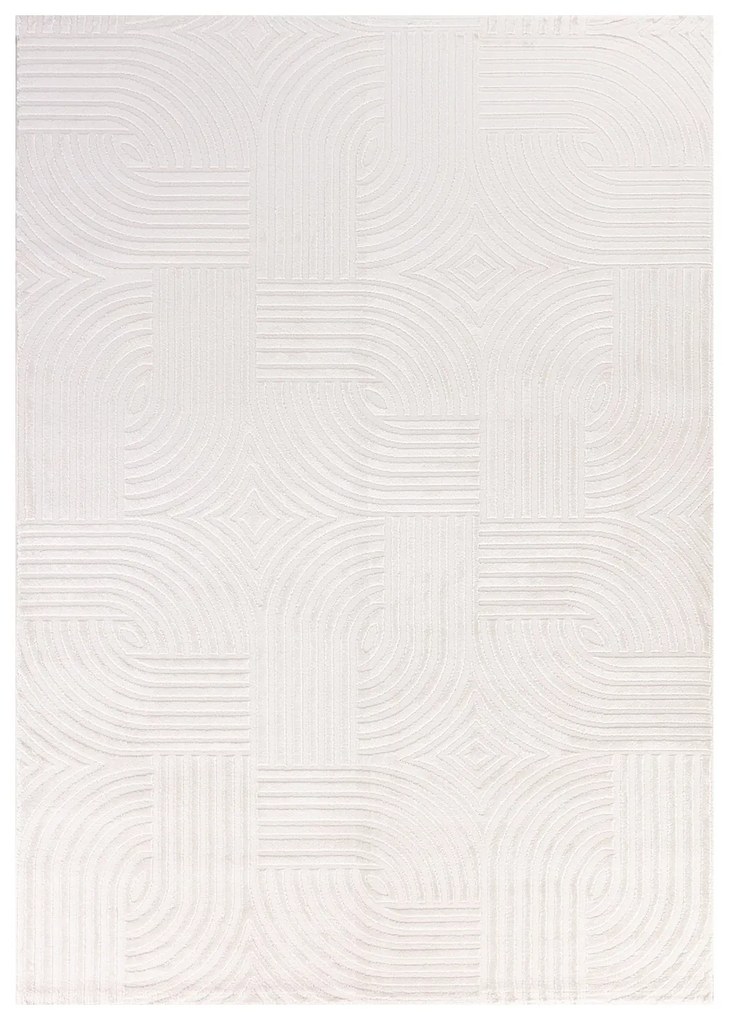 Ayyildiz, Kusový koberec Sahara 1112 Cream, 160x230, bílá, obývací pokoj