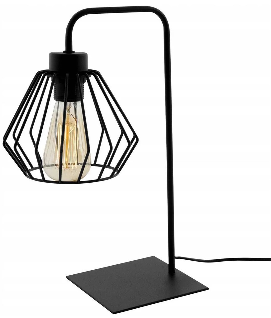 Stolní lampa Nuvola, 1x černé drátěné stínítko