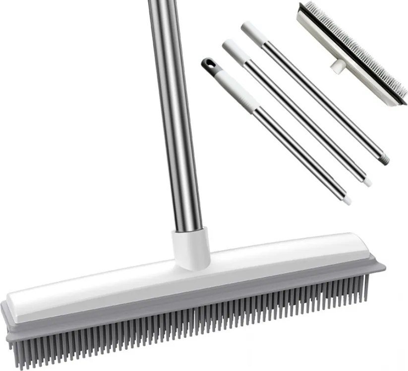 Verk Group Gumovo-silikonový smeták s kovovou rukojetí 120 cm