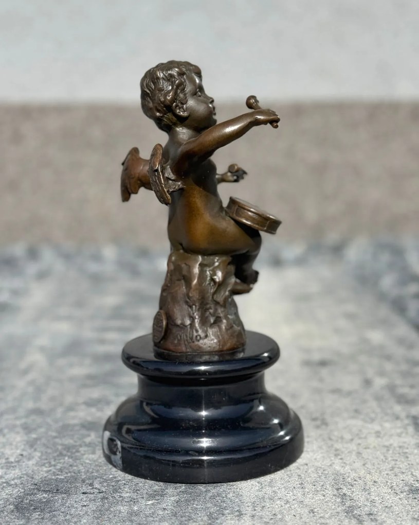 Bronzová socha soška - Putti Anděl
