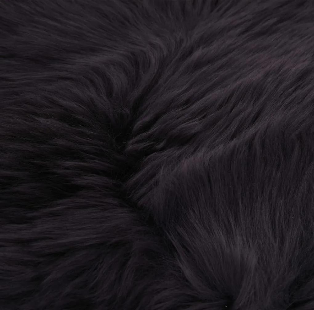 vidaXL Podsedáky na židle 2 ks 40 x 40 cm pravá ovčí kůže [283886] Barva: Tmavě šedá