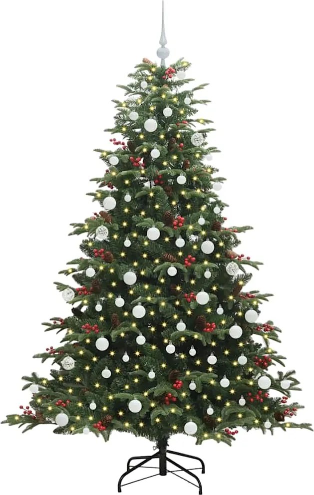 Umělý vánoční stromeček Zelená 180 cm PVC, kov a plast 3395553