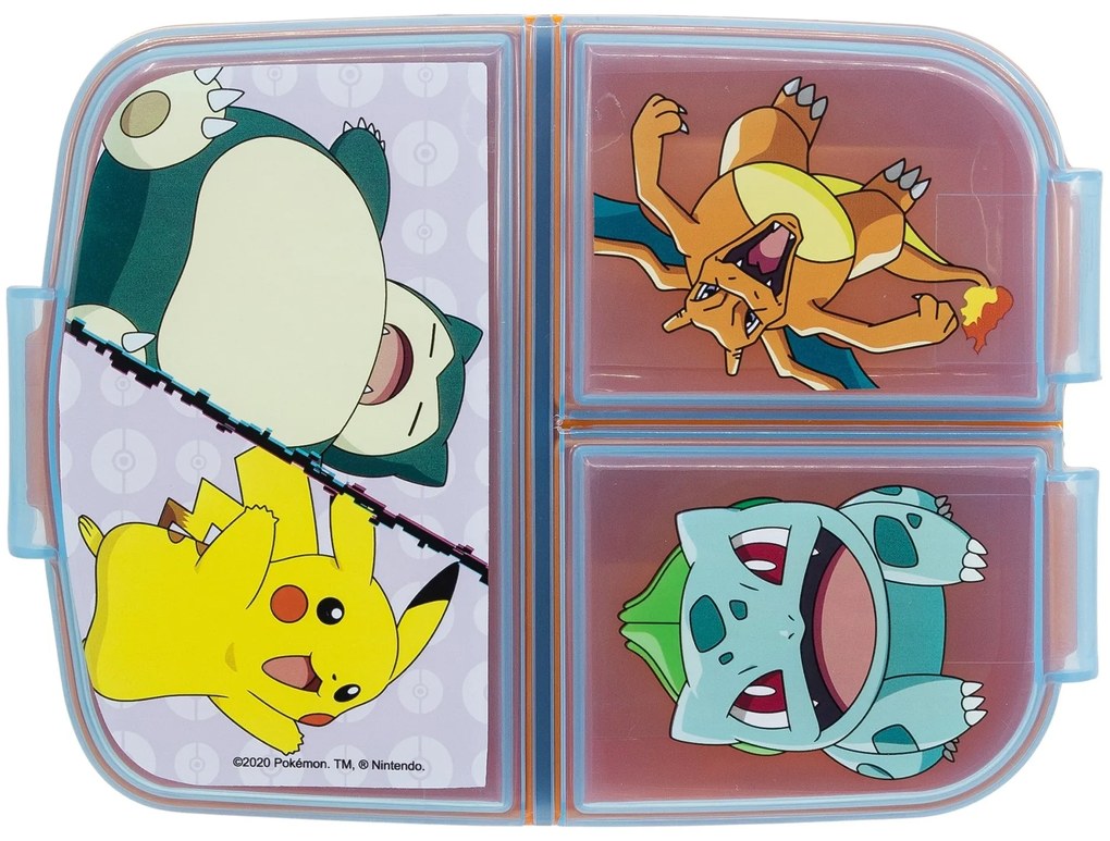 Multibox na svačinu Pokémon se 3 přihrádkami