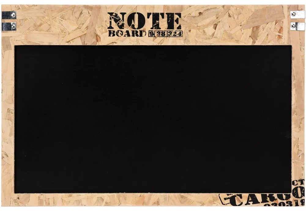 Dřevěná poznámková tabule, černá, 60x40 cm (8719202083071)
