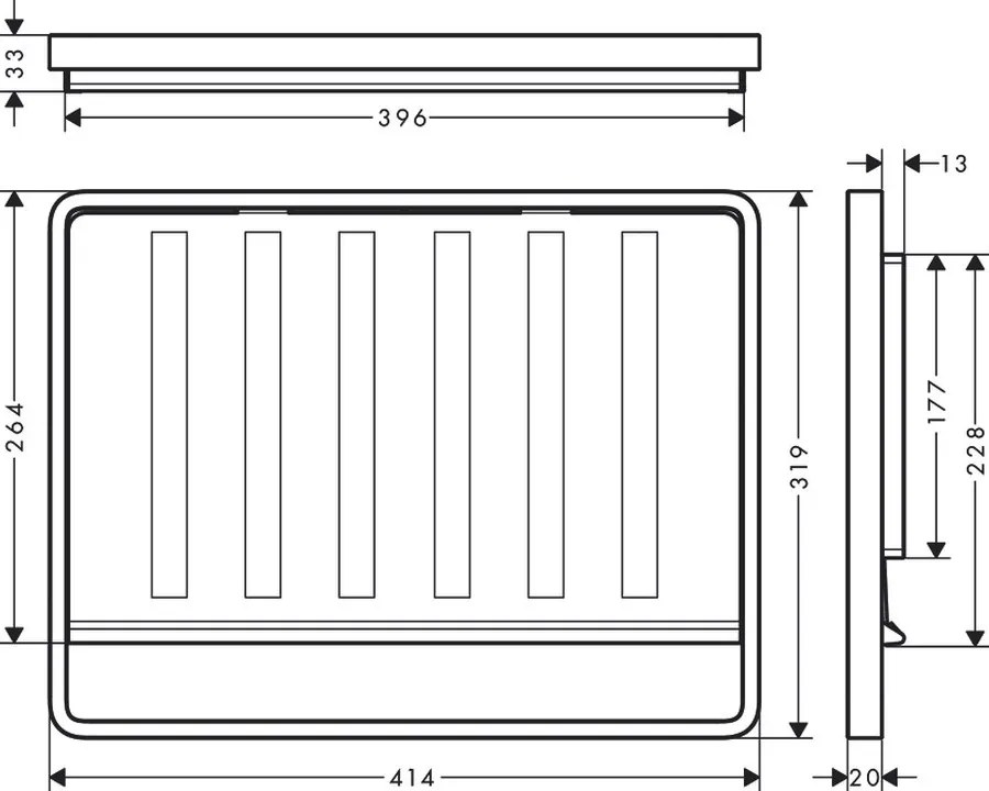 HANSGROHE Hansgrohe, posuvný odkapávač F17, nerezová ocel, HAN-40962800