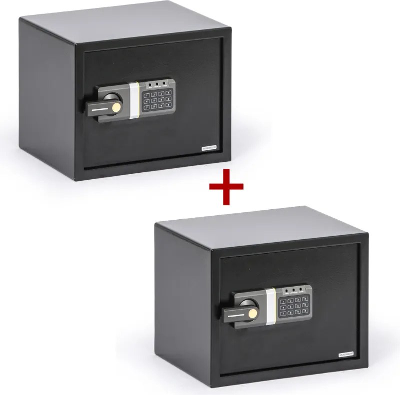 Nábytkový sejf s elektronickým zámkem 1+1 ZDARMA, 300 x 380 x 300 mm