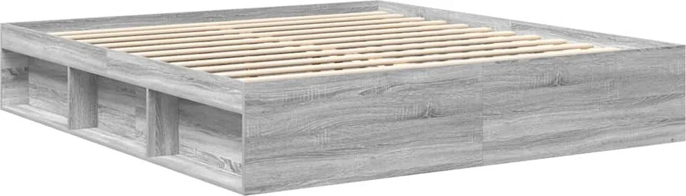 Rám postele šedý sonoma 180 x 200 cm Super King Size 3203885