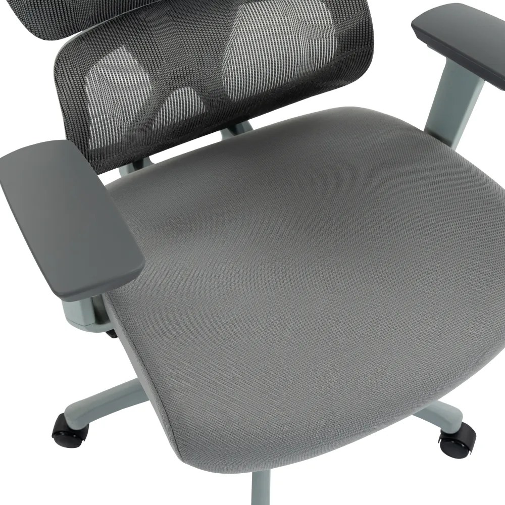Ergonomická kancelářská židle COSMO - šedá síťovina / nosnost 150 kg