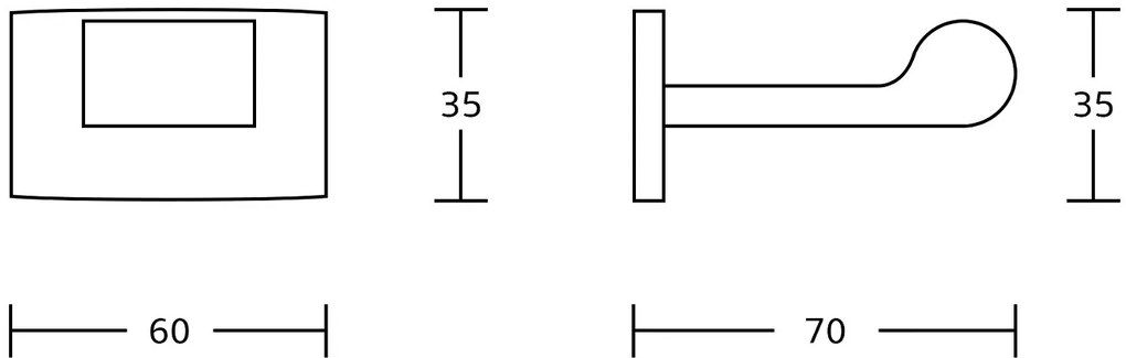 Mexen příslušenství, ZOJA 1-háček, držák na ručník, zlatá, 7019135-50